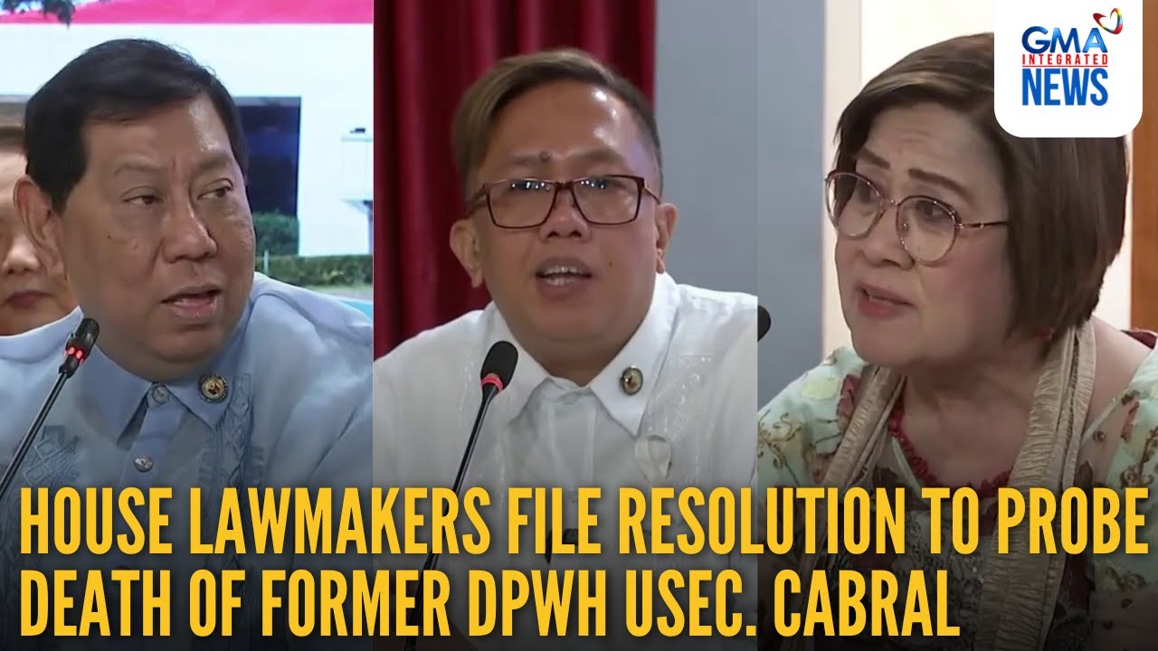 House lawmakers file resolution to probe death of former DPWH Usec ...