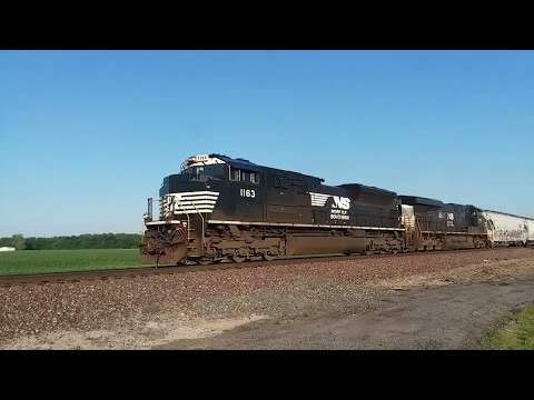 NS 1163, 7708, DPU 8062, 4345, EB mix freight - YouTube