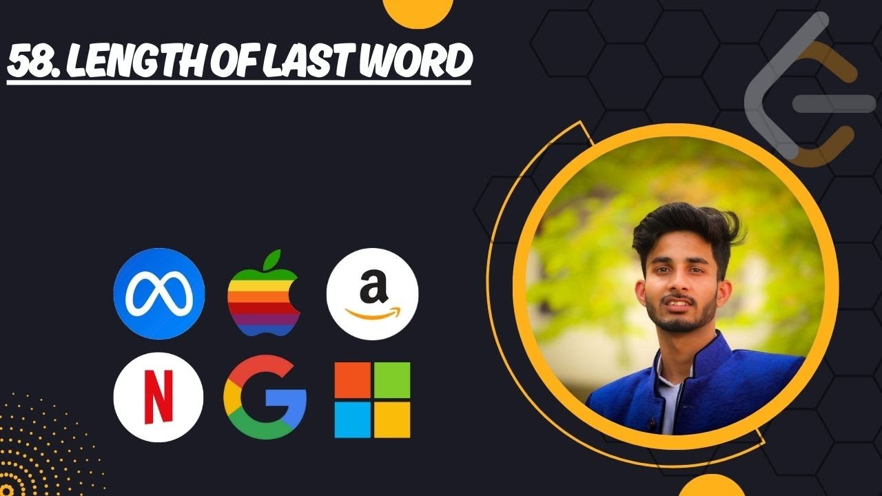 58 Length Of Last Word Leetcode Python Dsa Youtube 8502