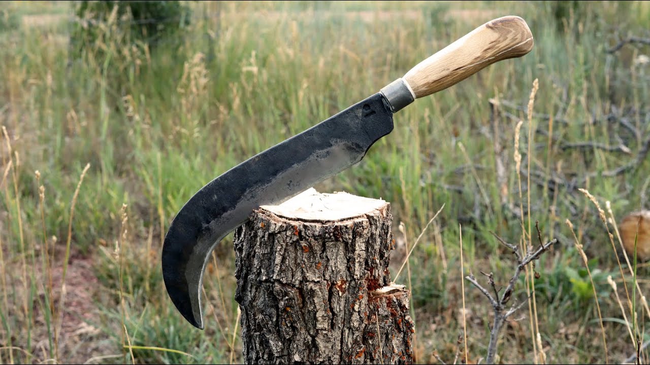 Forging a Billhook - YouTube