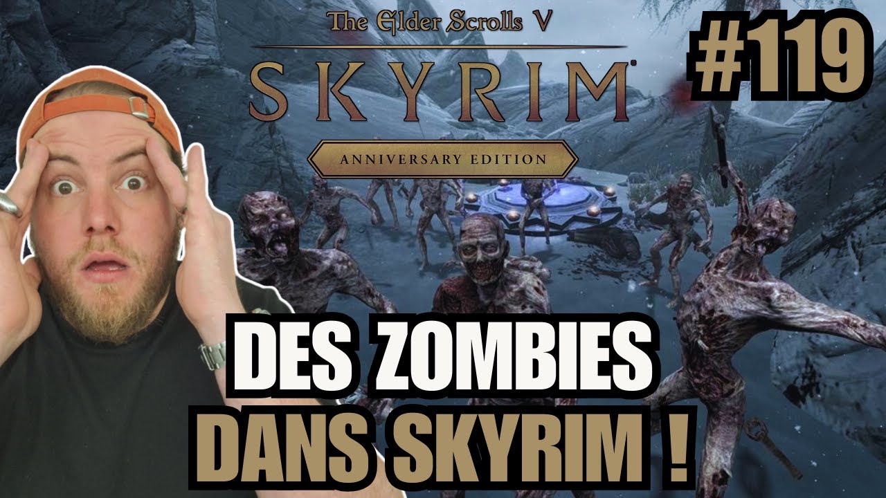 DES ZOMBIES DANS SKYRIM ?! | Let's Play Légendaire | Mode survie | 500 ...