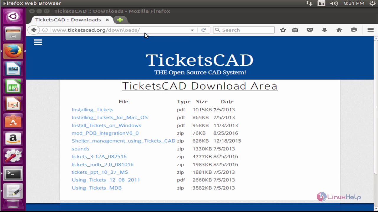 How to install TicketsCAD in Ubuntu 16.04. - YouTube