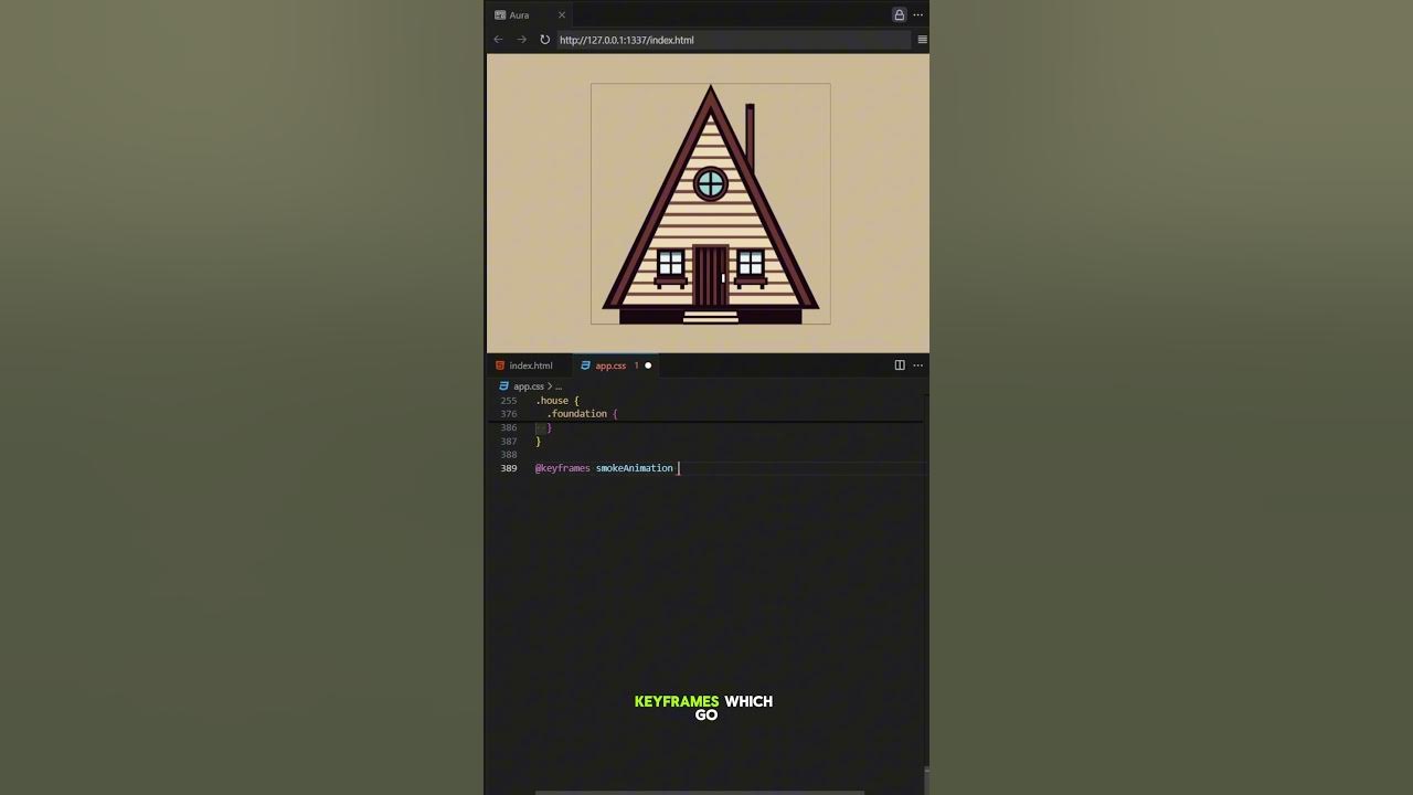Day 12 of #coding an #aframe #cottage in pure #HTML and #CSS - YouTube