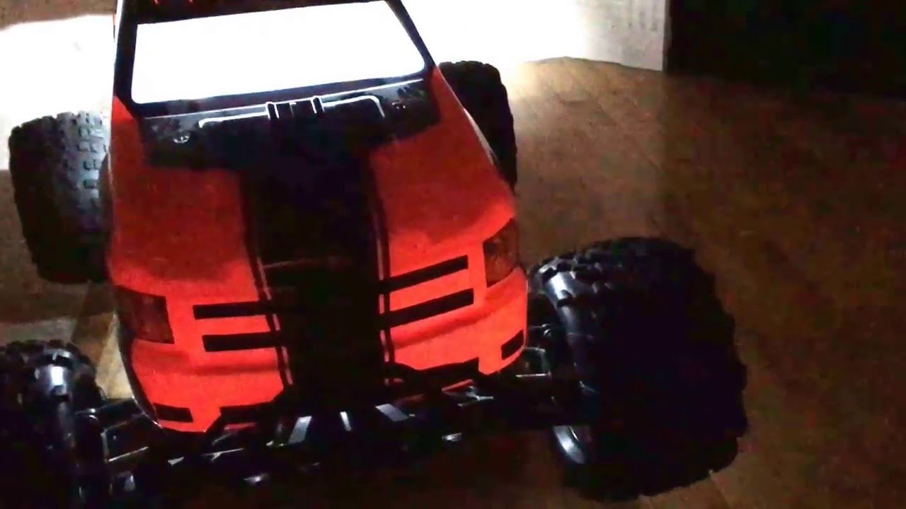 Redcat Racing Rampage with Pro-Line LED bar. - YouTube