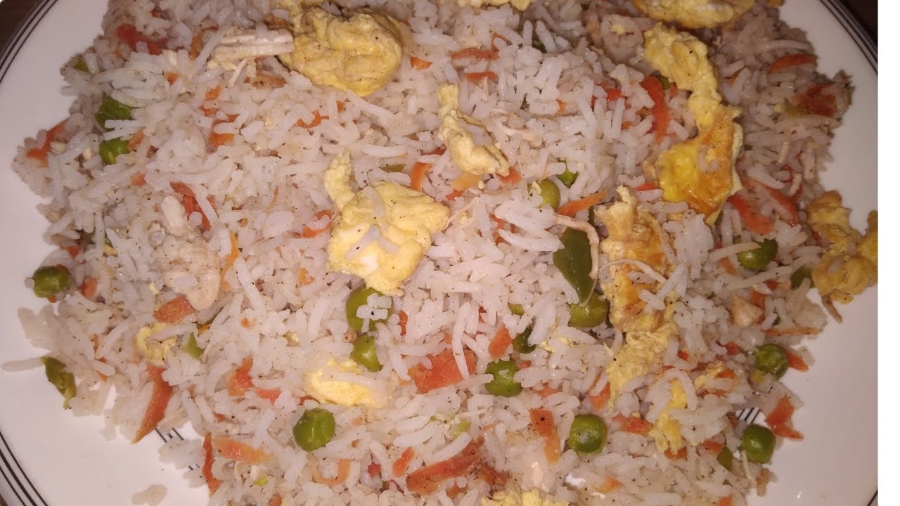 chicken fried rice || mix vegetable rice recipe |restaurant rice || egg ...