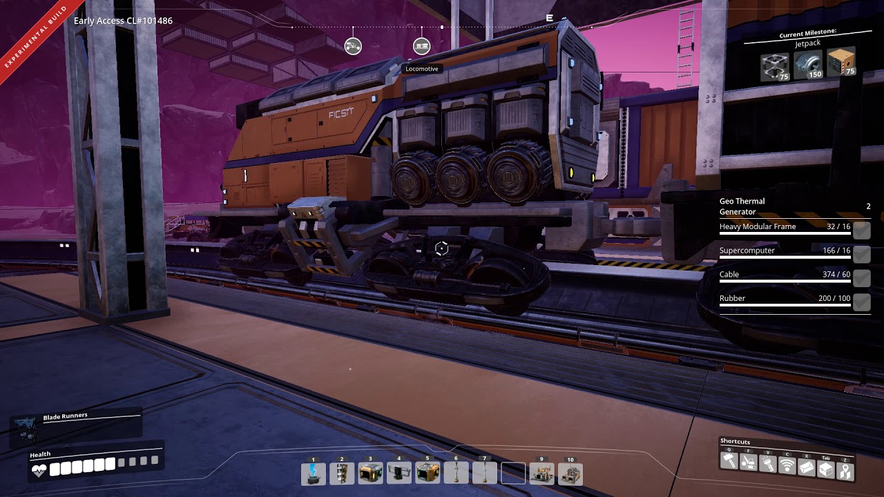 satisfactory: trains don't need a loop to go back - YouTube