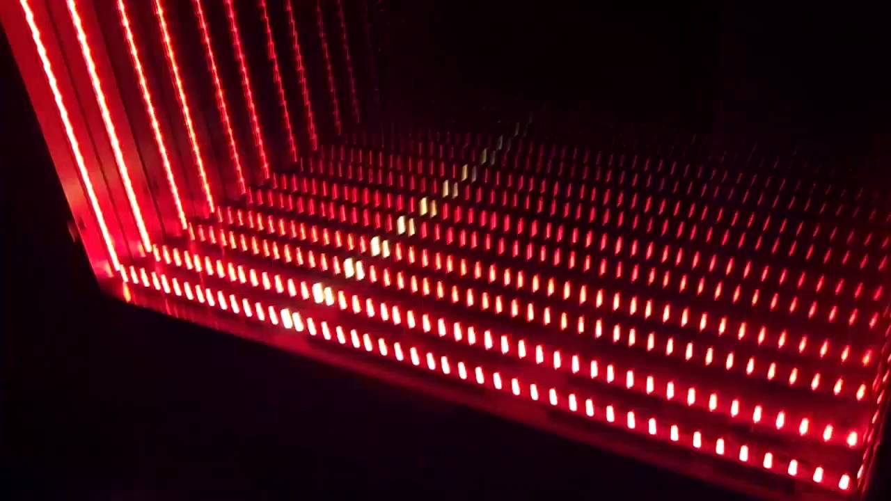 DIY clock with "Infinity Mirror" effect - 20160113 084439 - YouTube
