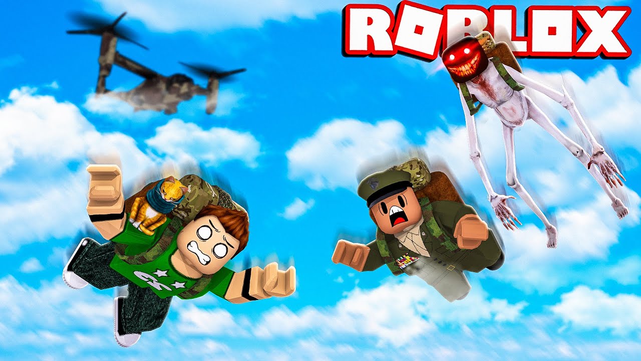 SALTAMOS del AVION del MONSTRUO !! | AIRPLANE 3 (Roblox Historia) - YouTube