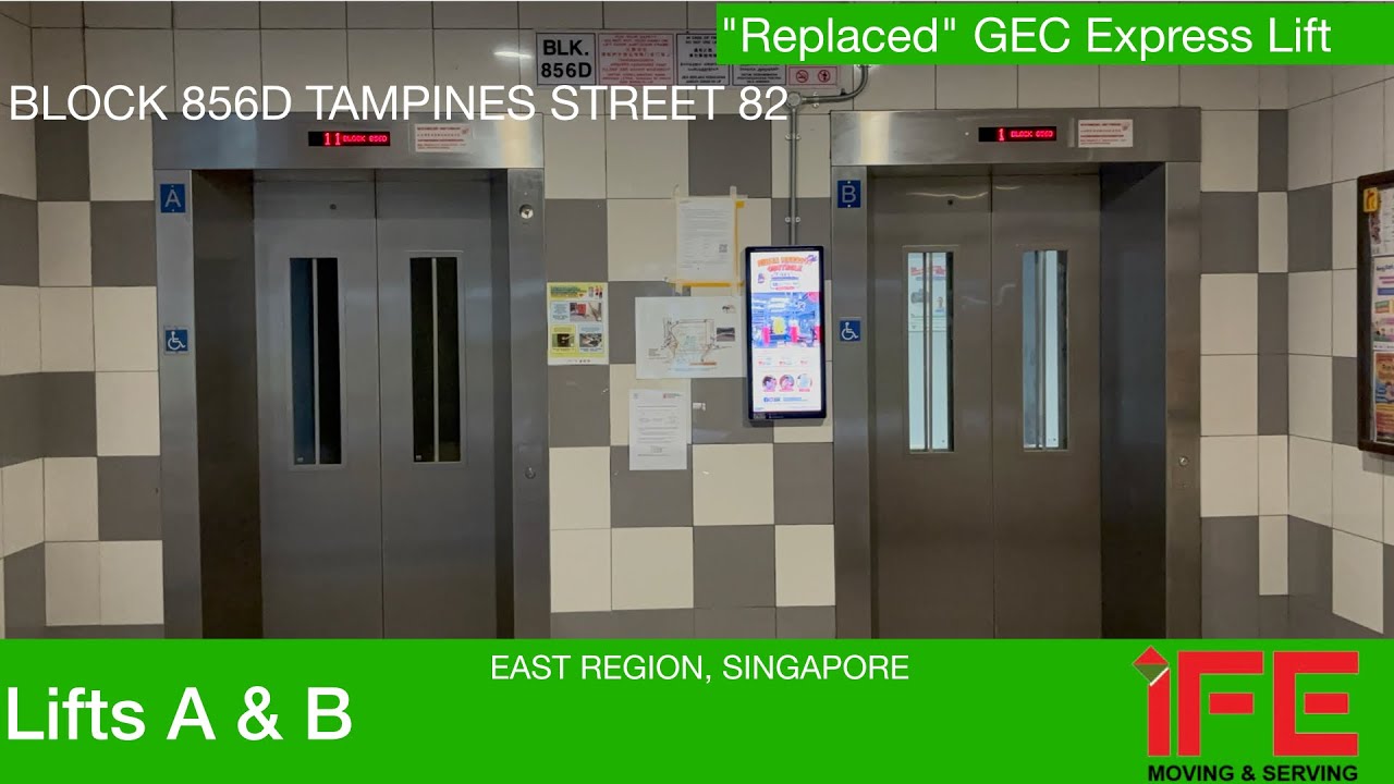HDB Block 856D Tampines || IFE Elevator - YouTube