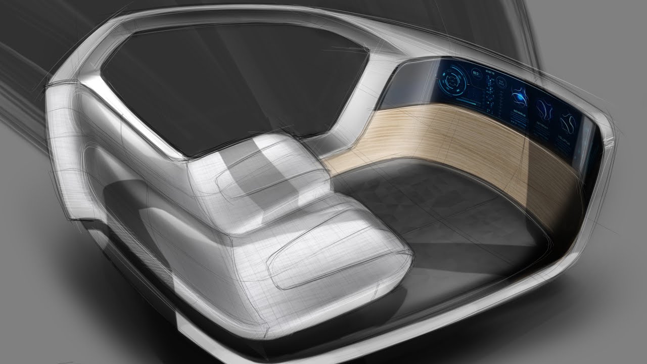 Automotive Interior Rendering Demo: Autonomous Rideshare Vehicle - YouTube