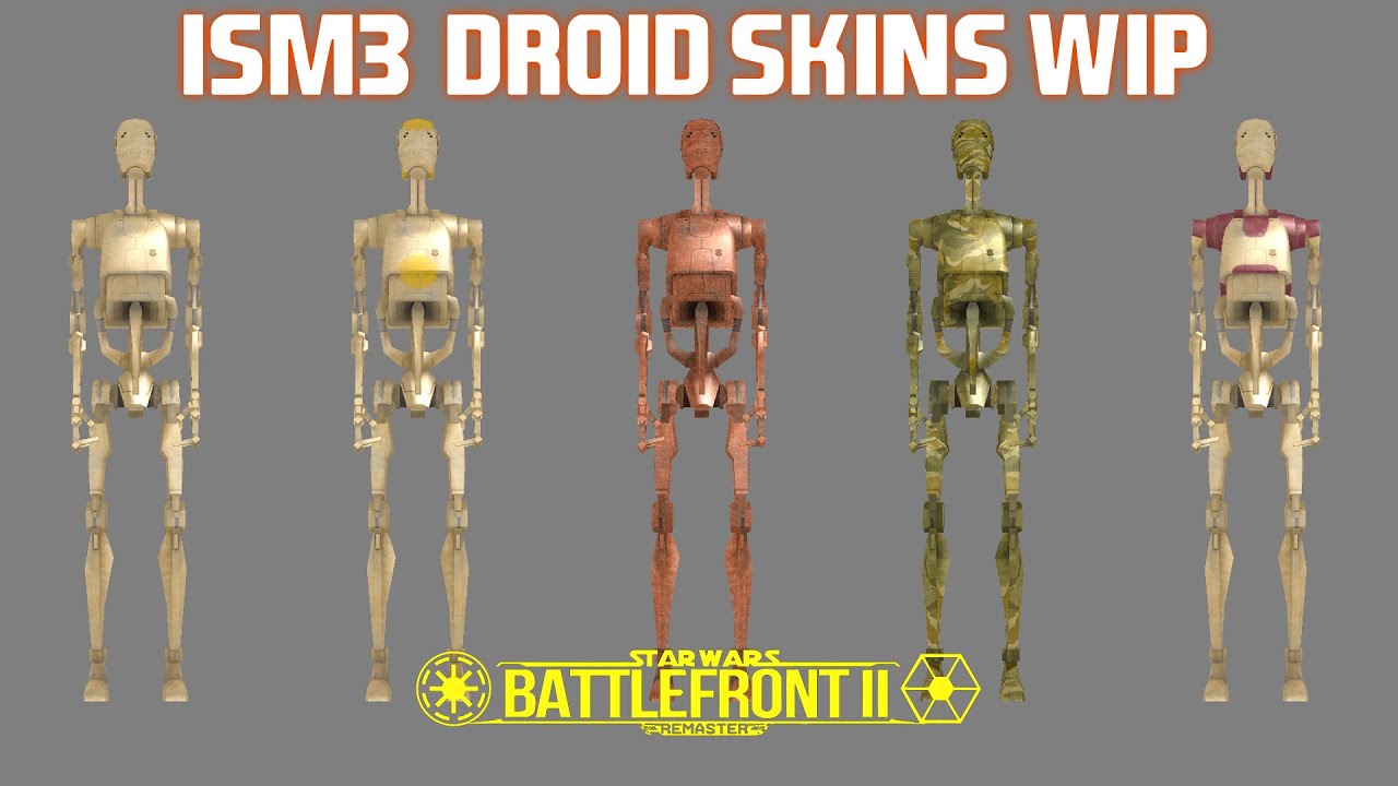 Droid skins - Early WIP Preview - YouTube