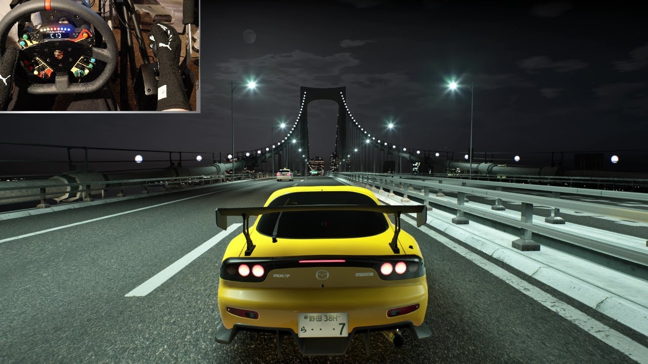 Fully Built Mazda RX7 Night Run! Tokyo Xtreme Racer (Steering Wheel ...