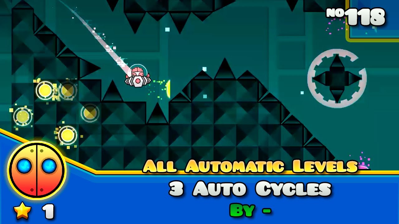 Geometry Dash - "3 Auto Cycles" By - | [100%] | GDP: Automatic Levels ...