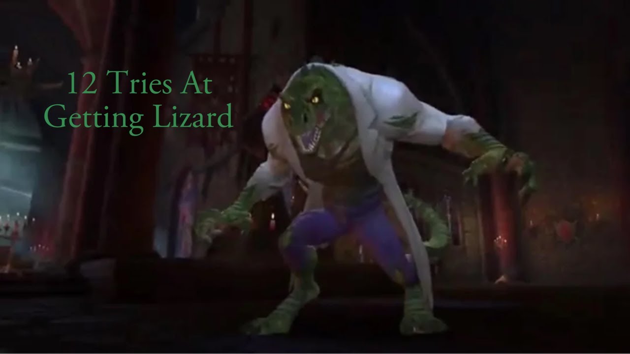 12 Tries At Getting Lizard...MCOC - YouTube