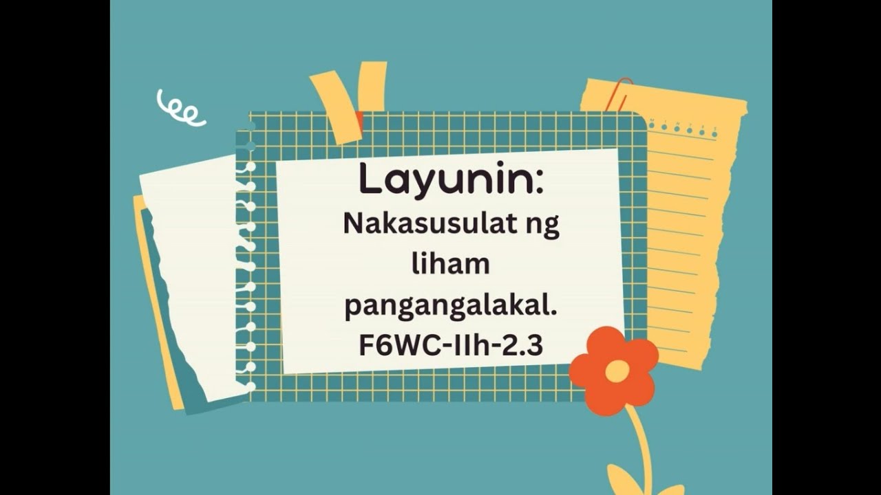 Filipino 6 - Liham Pangangalakal - YouTube