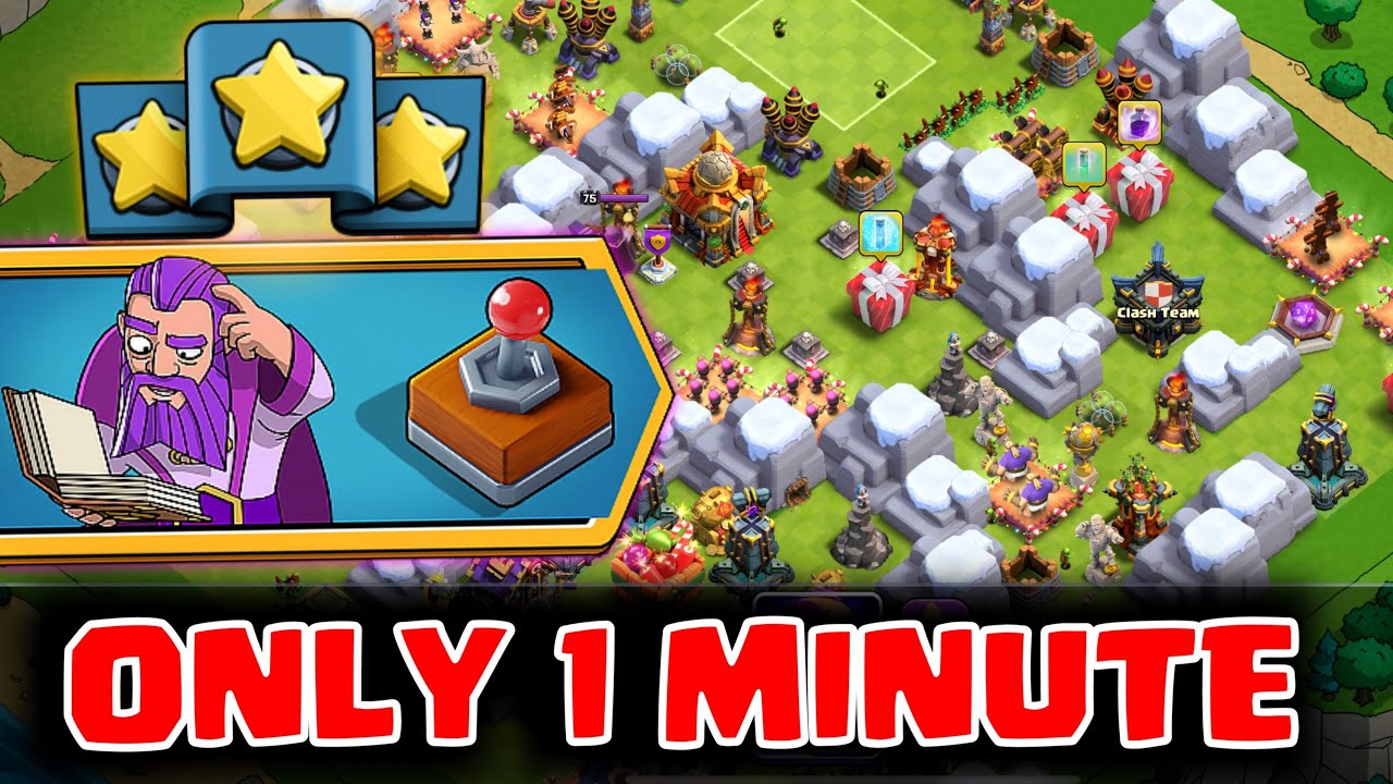 3 Star Grand Stand Challenge in 1 Minute . Clash of Clans - YouTube