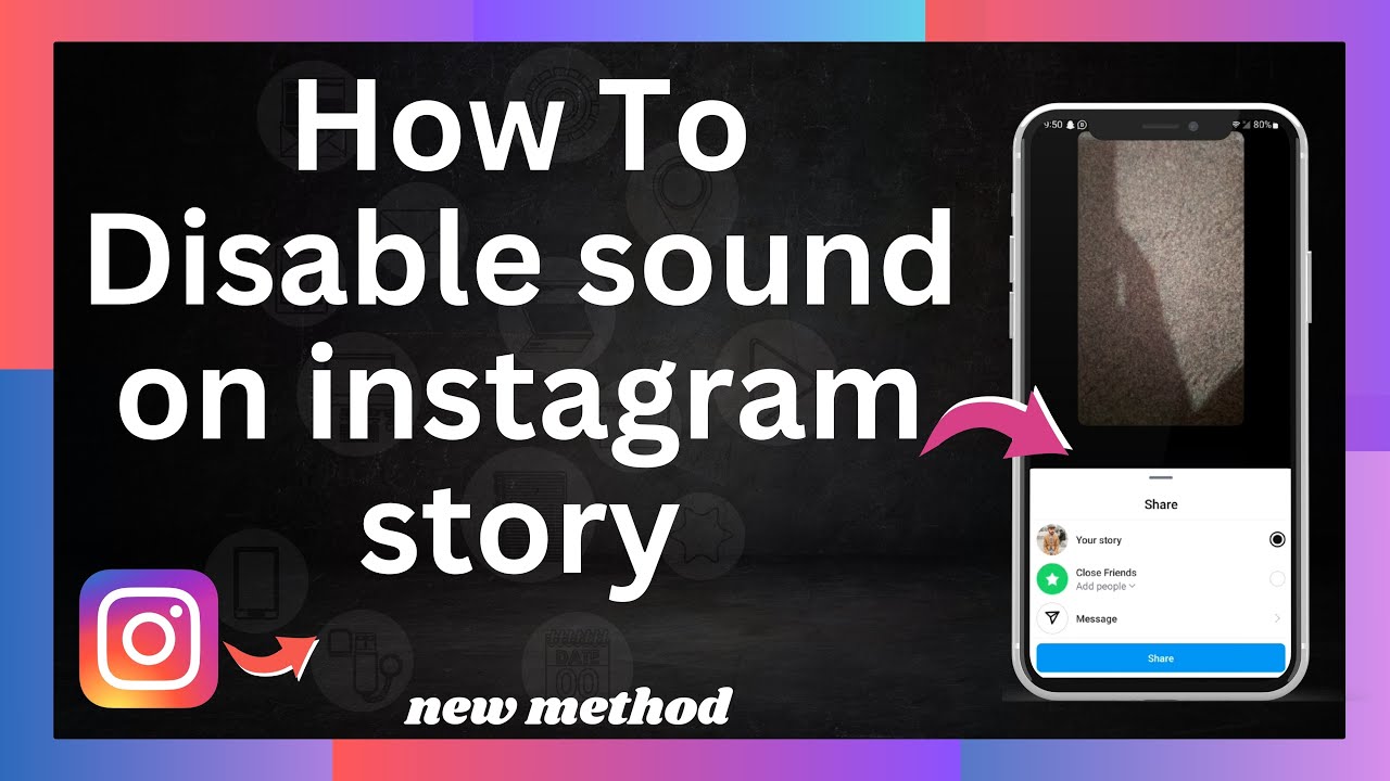 How to Disable sound on instagram story | turn off sound on instagram ...