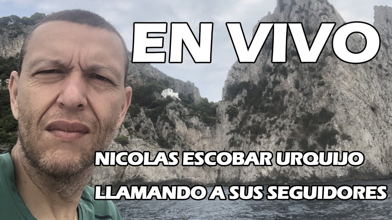 EN VIVO NICOLAS ESCOBAR, llamando a sus SEGUIDORES - YouTube
