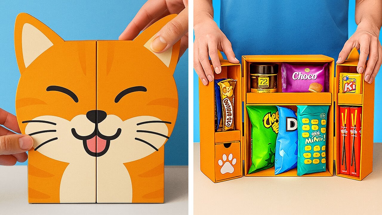 QUE FAIRE DE COOL AVEC DES CARTONS ? 📦🎨 Créations en Carton 🤩 - YouTube