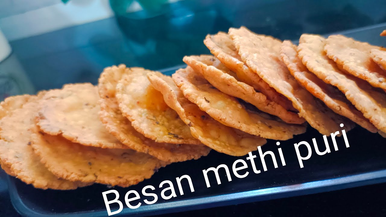 त्यौहार में बनाए महिनों चलने वाली बेंसन और मेथी कि नमकीन पुरी। Besan ...
