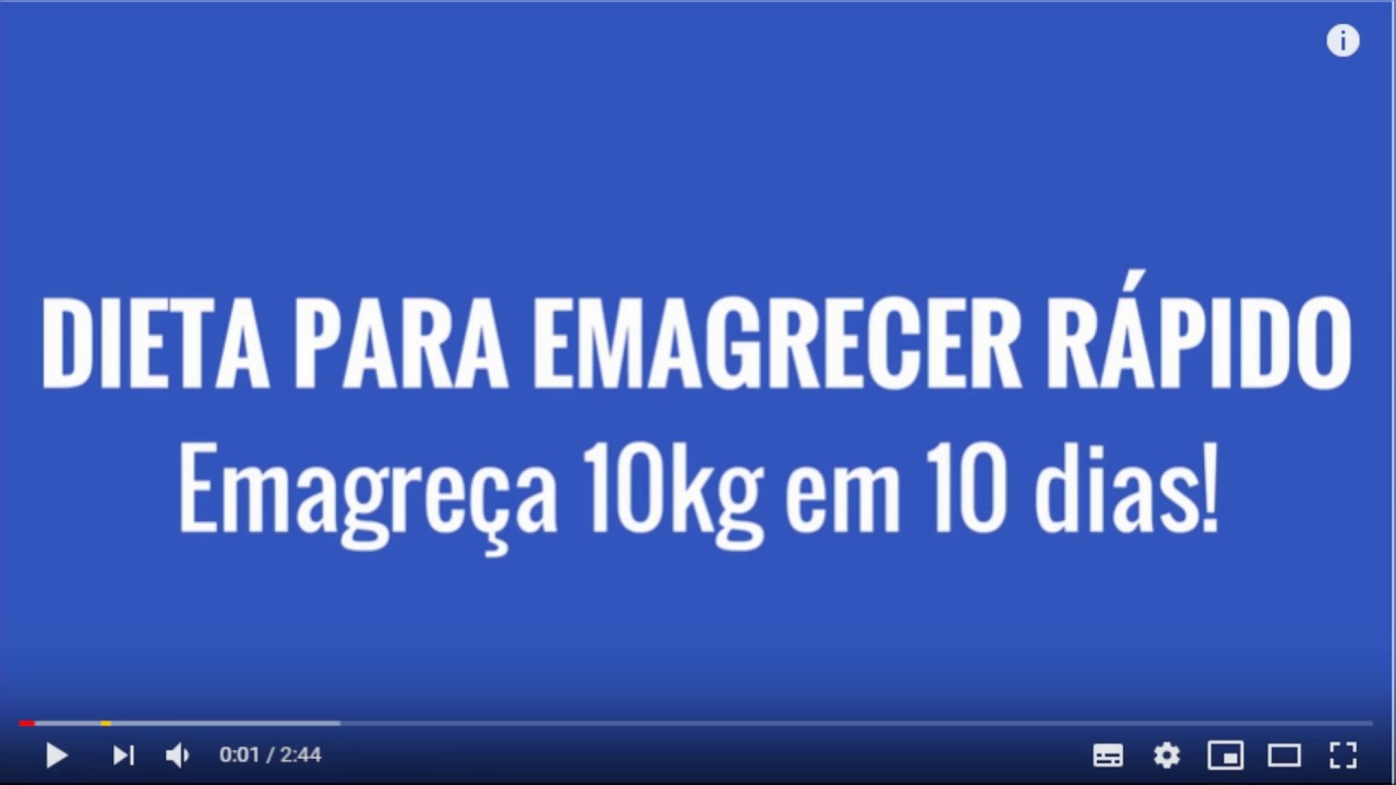 Dieta Para Emagrecer 10kg Em 10 Dias Comprovado Funciona Mesmo Youtube