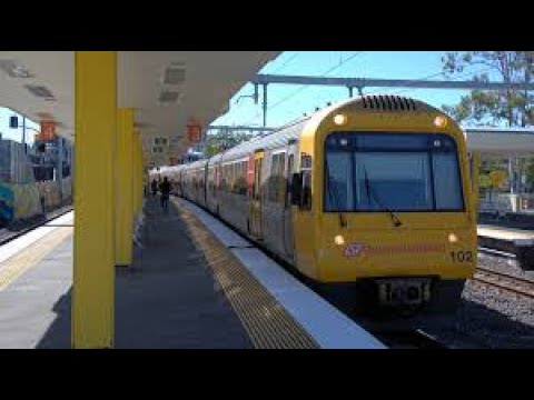 Queensland Rails IMU 101 and 104 arriving at Roma street for a Gympie North service - YouTube