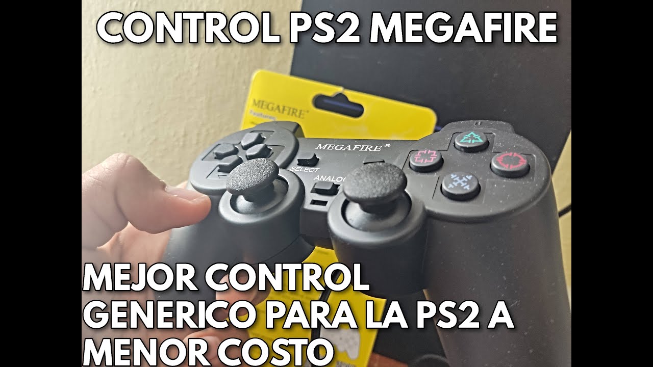 EL MEJOR CONTROL GENERICO PARA PS2 MEGAFIRE BAJO COSTO UNBOXING EN ...