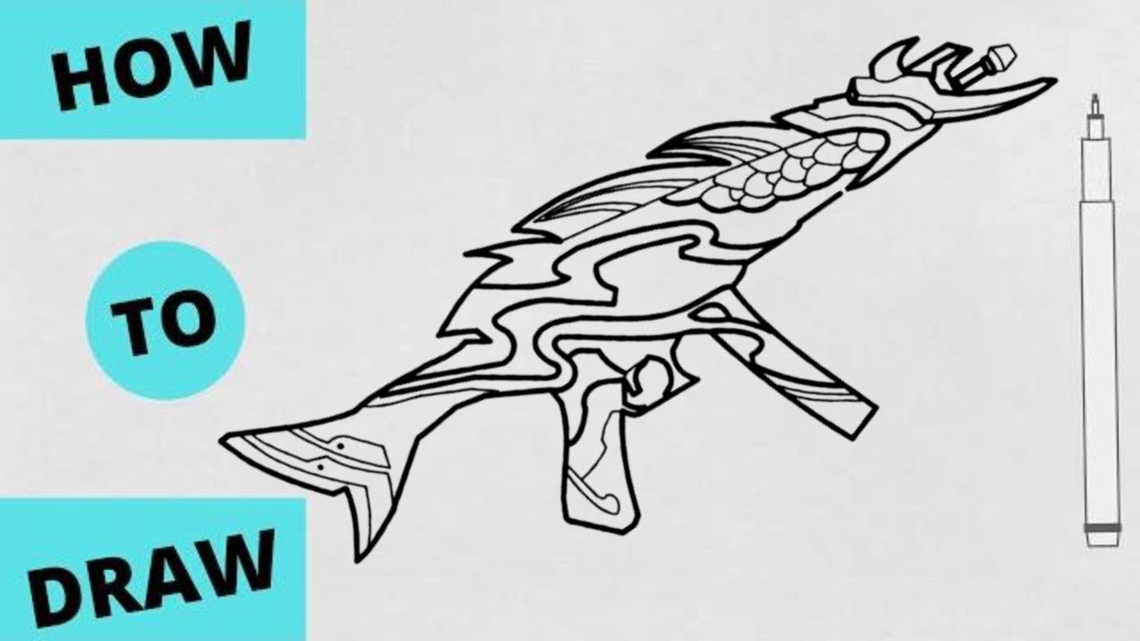 HOW TO DRAW MP5 SKIN |GUN |GARENA FREEFIRE MP5 GUN DRAWING|COMO ...