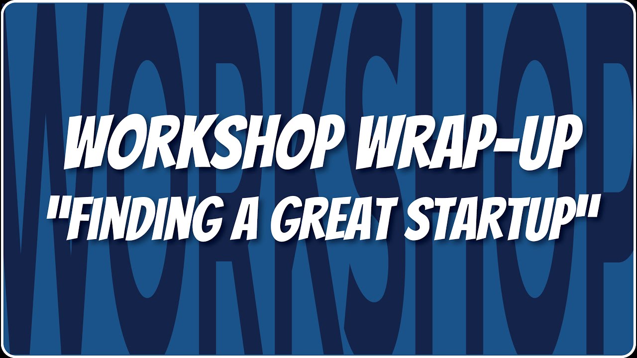 Venture Studio Workshop - Identifying Great Ideas - YouTube