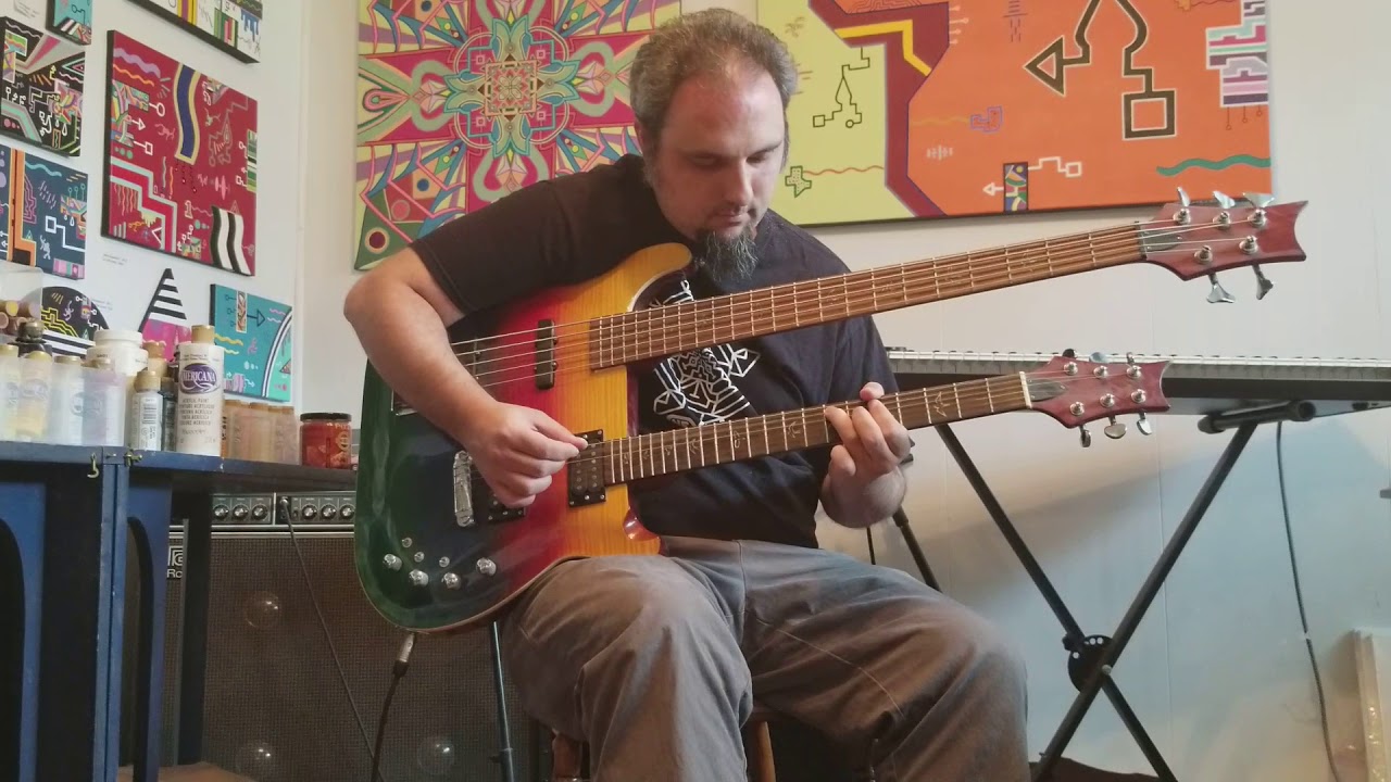 "Free Flow Funk" Adam Millward Rainbow Doubleneck Jam - YouTube
