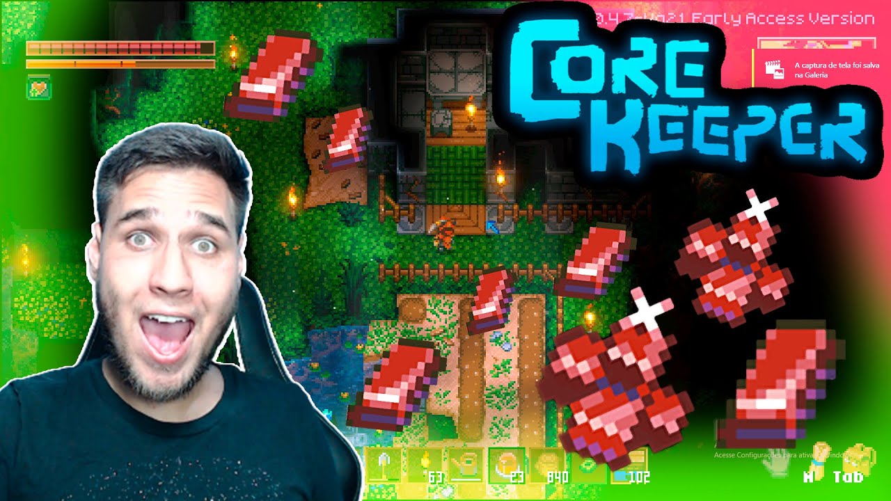 NOVO MINÉRIO Scarlet NOVO BIOMA AZEOS WILDERNESS - CORE KEEPER - YouTube