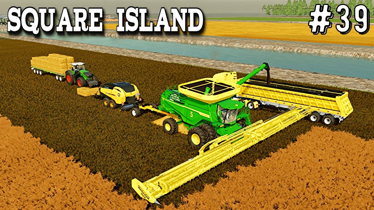 farming Simulator 22 Square Island Map Timelapse Ep #39 Mega Farm fs22 ...