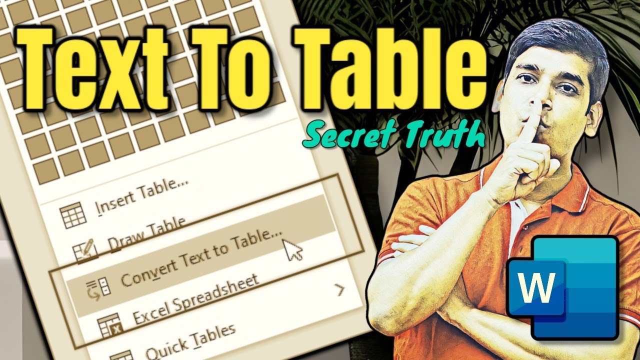 How To Convert Text To Table In MS Word I MS Word Tutorial I how-to-convert-text-to-table-in-ms-word-i-ms-word-tutorial-i