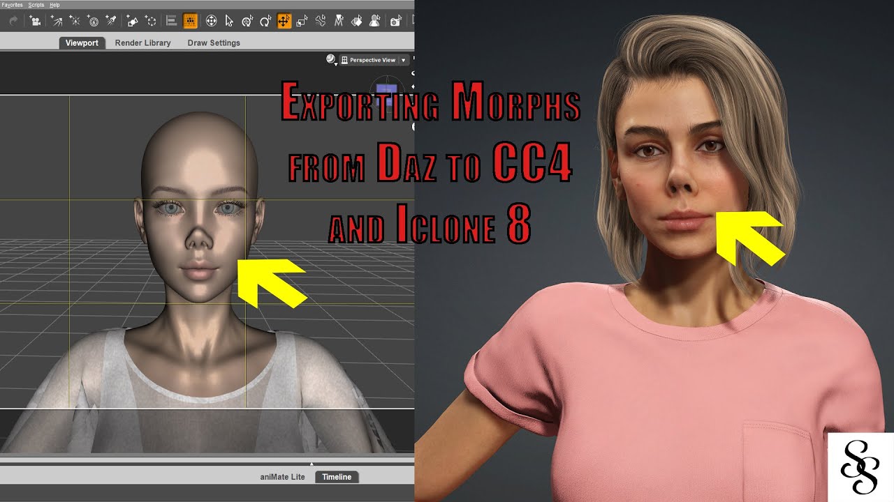 Export Any Morphs In Daz3d To Cc4 And Iclone 8 Youtube
