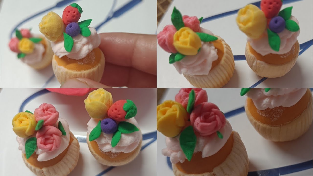 Realistic cupcakes tutorial | Delicious cupcake | Real or fake? - YouTube