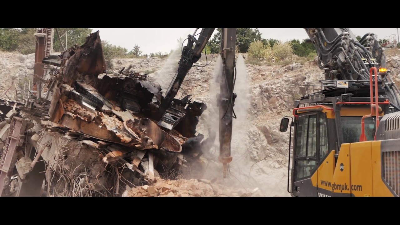 Batts Combe Quarry Demolition - YouTube