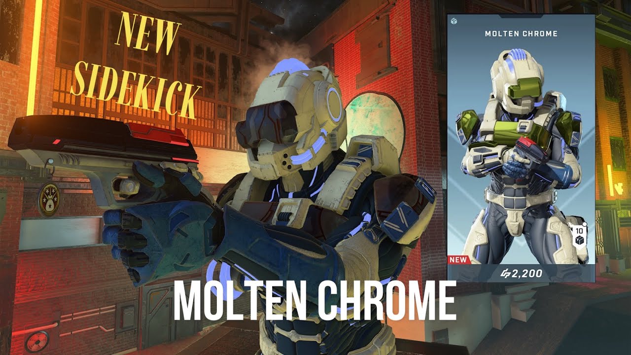 MOLTEN CHROME - Chimera Armour with Sidekick Blaster! - Halo Infinite ...