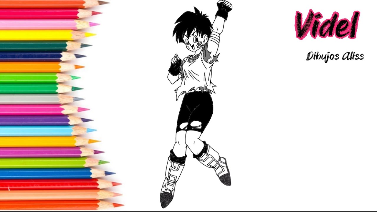 Como dibujar a Videl N° 1- PASO A PASO - Dibujos Aliss . - YouTube