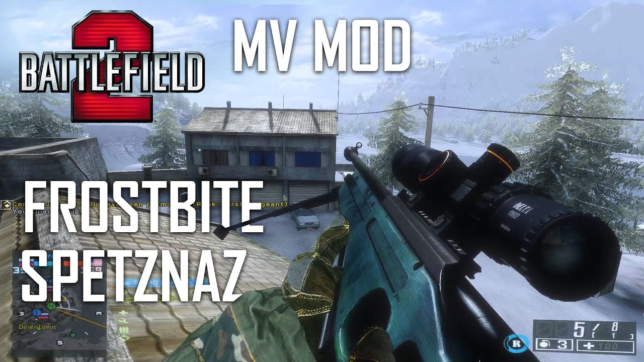 Battlefield 2 - Mod [ MV MOD ] Map [ Frostbite ] Team [ Spetznaz ] - SP ...