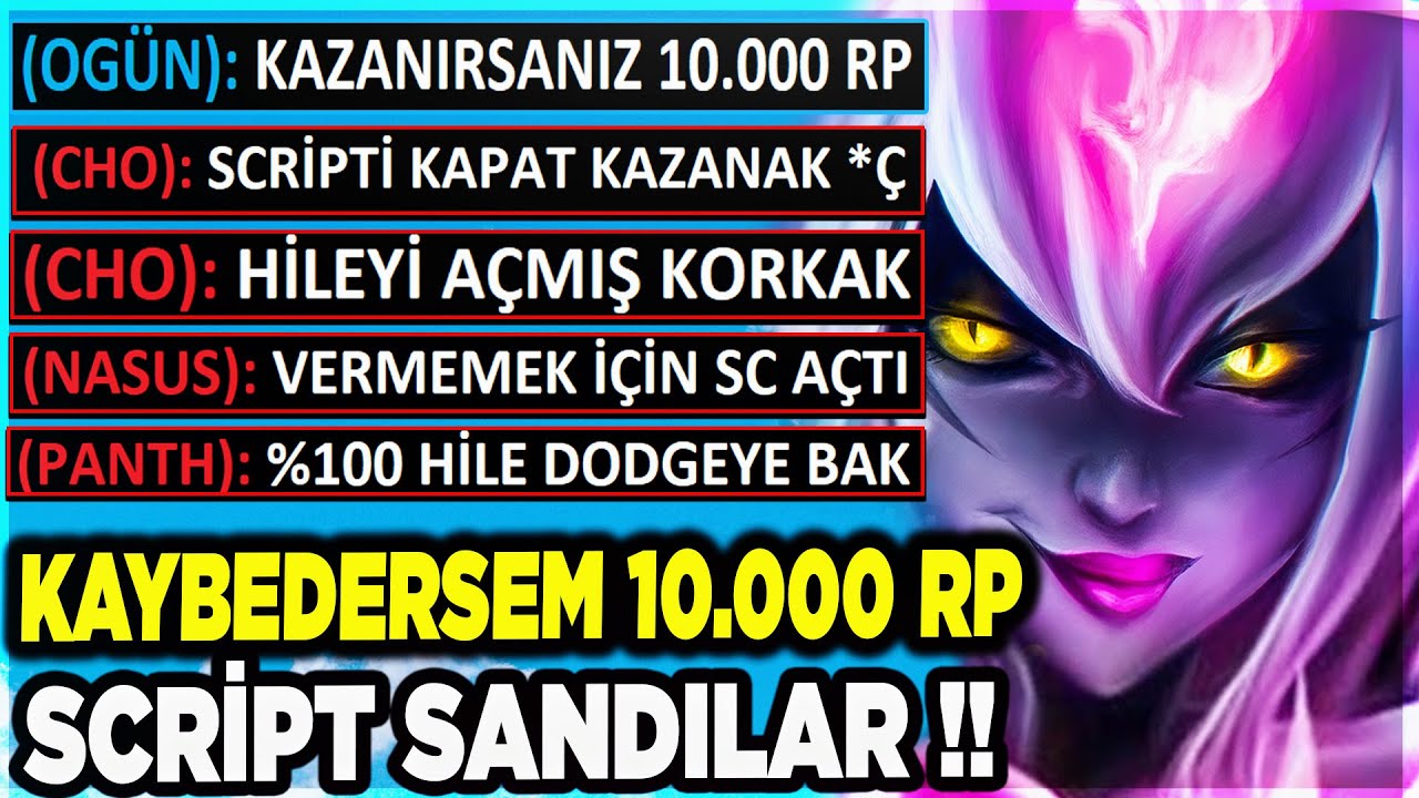 KAZANIRSANIZ 10.000 RP DEDİM !! SCRİPT AÇIP OYNADIĞIMI SANDILAR ...