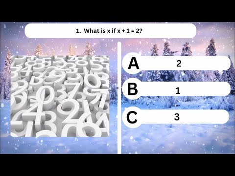 Video Quiz for Kids General Knowledge Question on mathematics simple ...