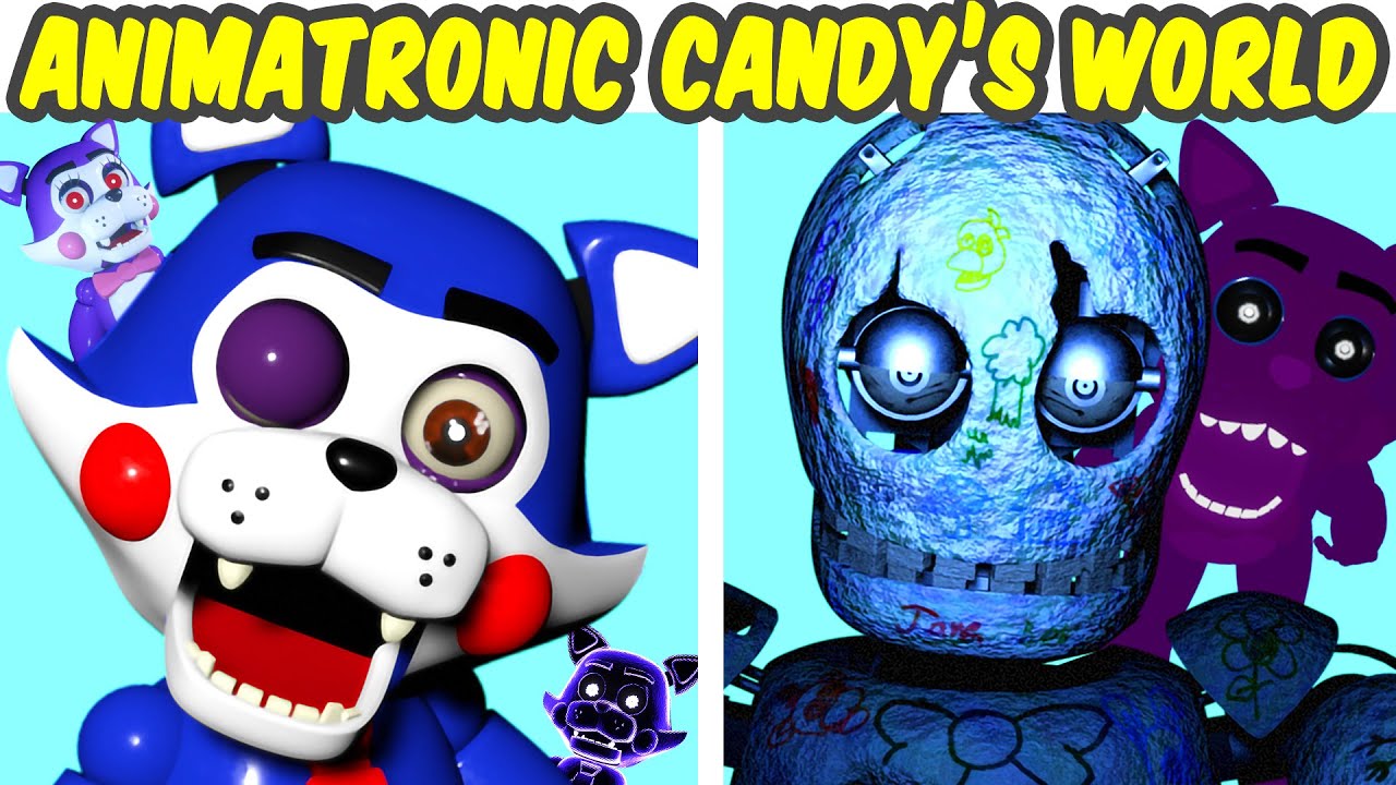 Friday Night Funkin' VS Five Nights at Candy's World | Animatronic ...