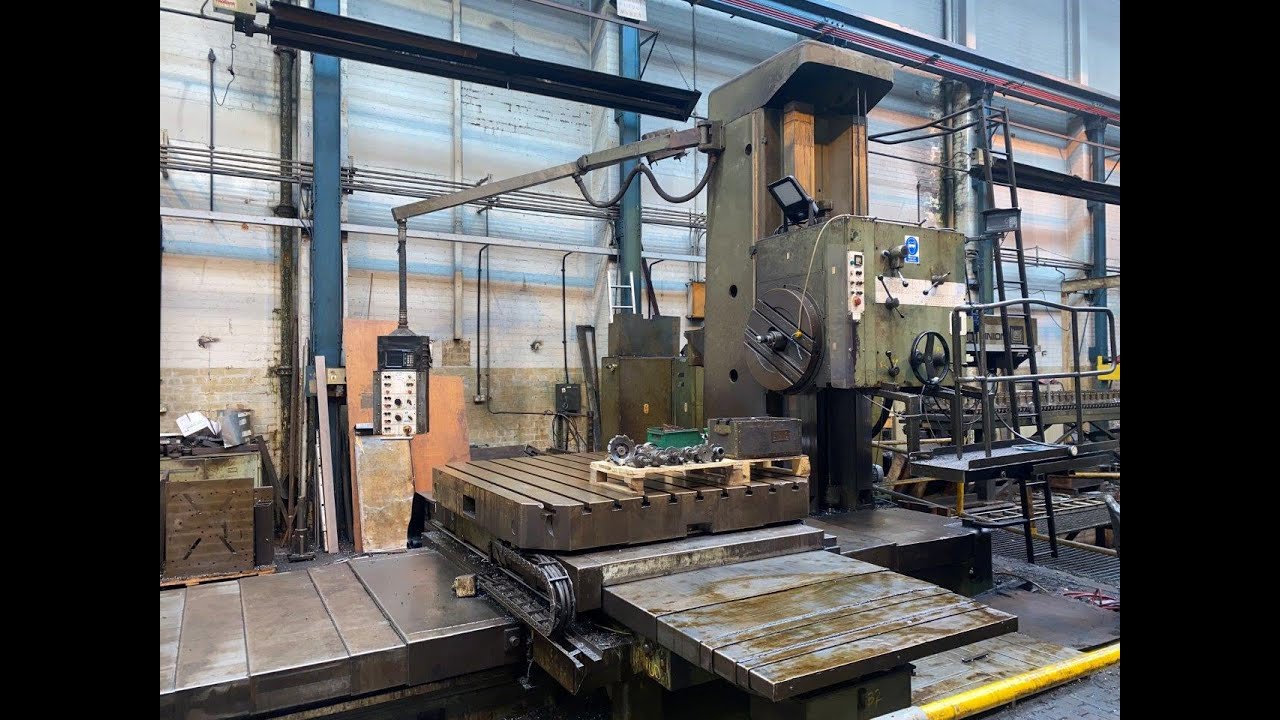 Union BFT 130/5 Horizontal Boring Machine - YouTube