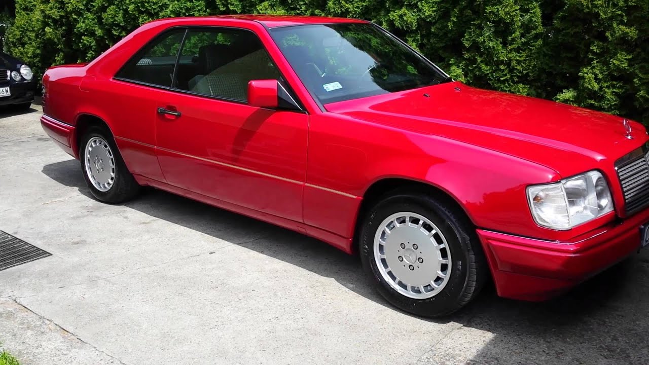 W124 Coupe Imperial Red - YouTube