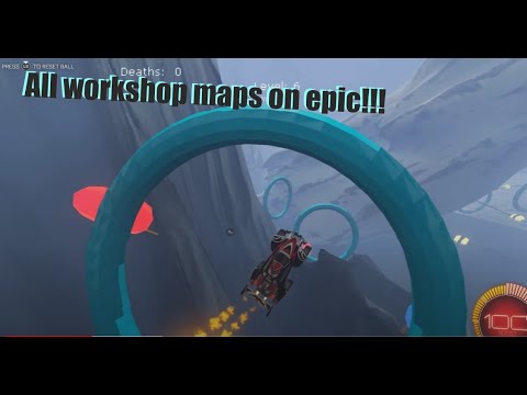 How to play steam workshop maps on rocket league epic games - YouTube