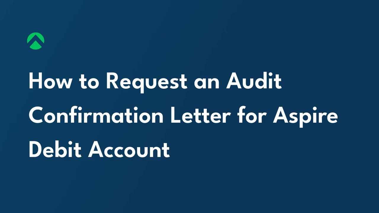 Audit Confirmation Letter How To Register For Confirmation