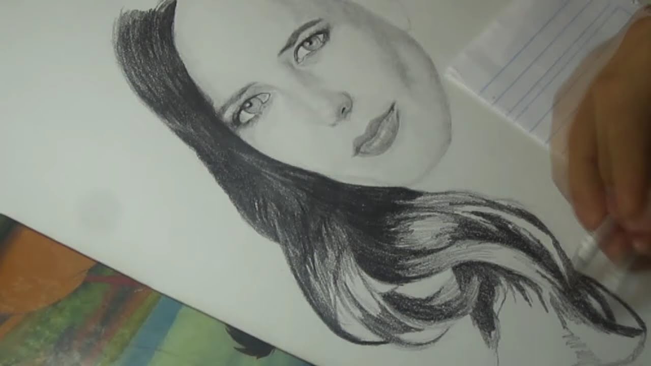 Drawing Eva Green - YouTube