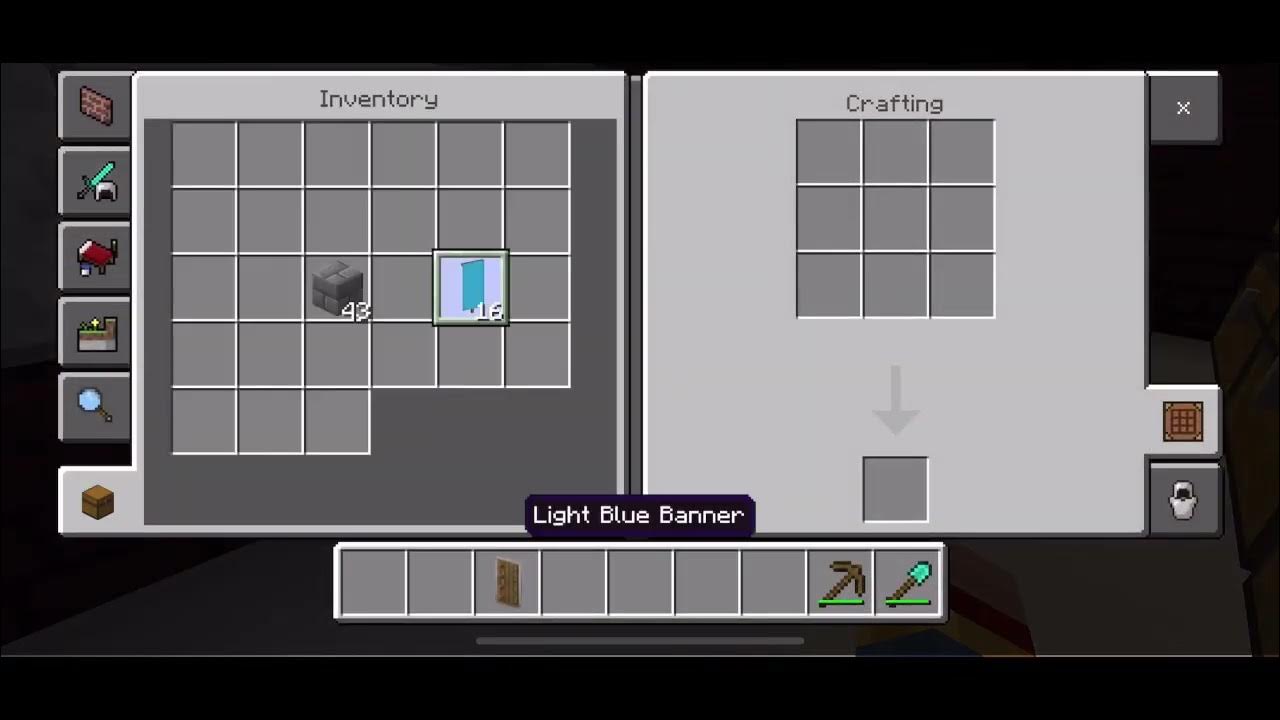 How to attach banners to a shield in Minecraft bedrock - YouTube