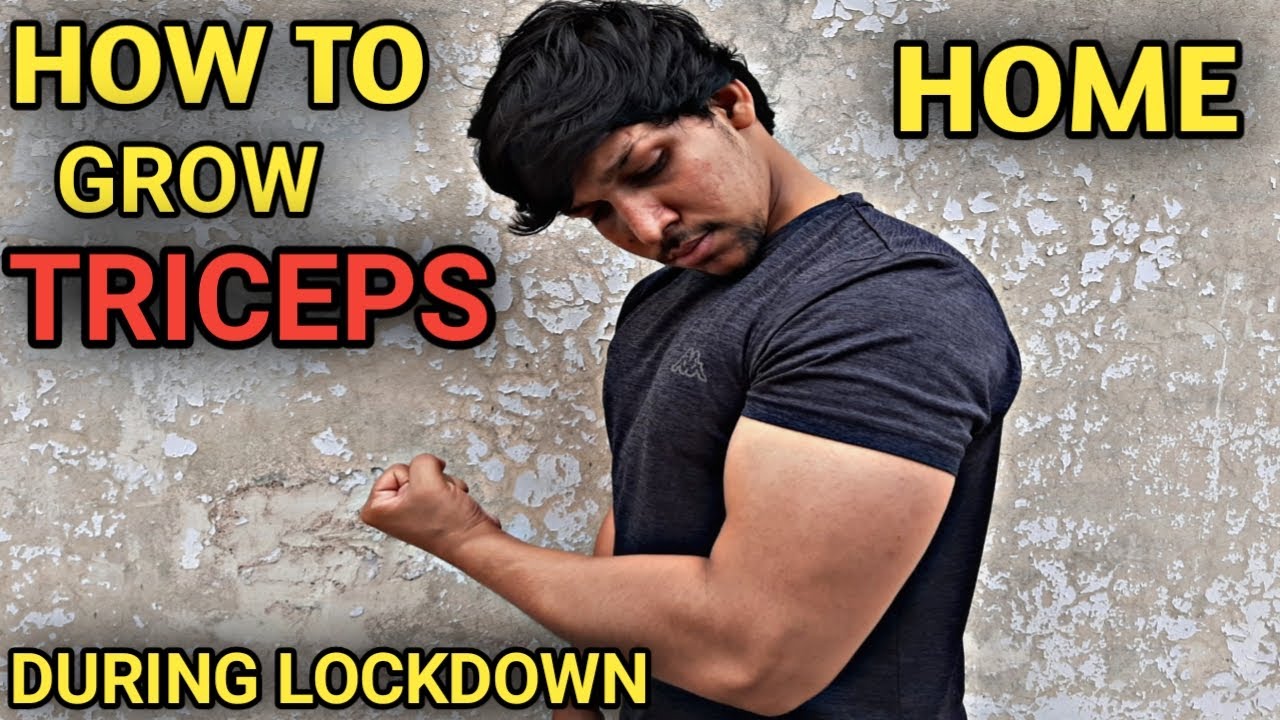 HOW TO GROW TRICEP SIZE AT HOME|AESTHETIC STATION - YouTube