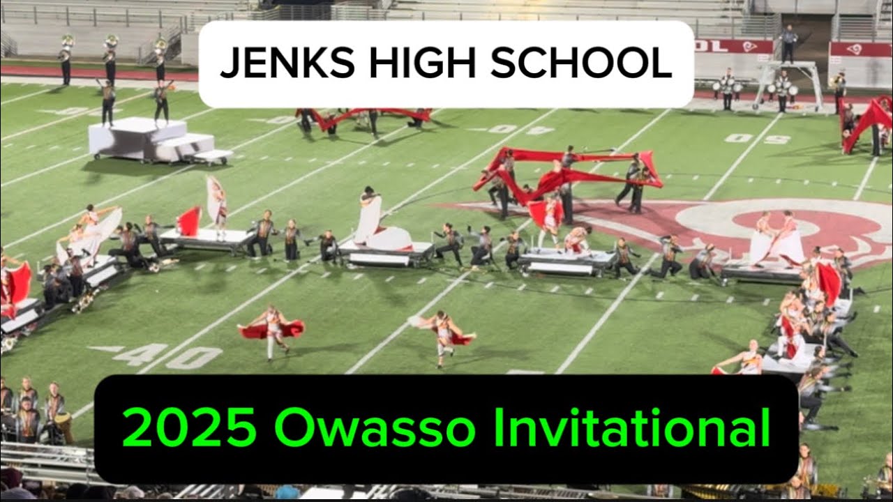 Jenks High School Marching Band ~ 2025 Owasso Invitational - YouTube